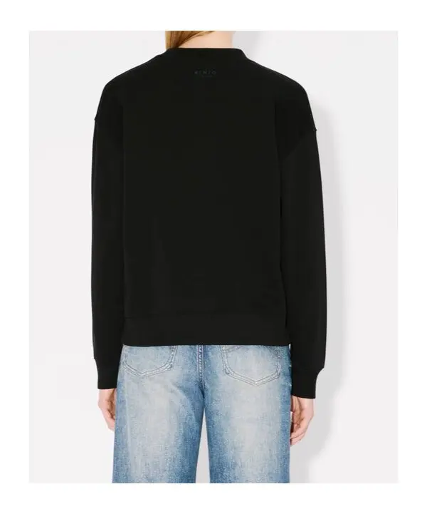 Kenzo Boke Flower Embroidered Sweatshirt - Black