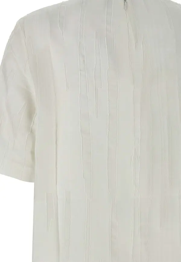 Loulou De Saison Textured Short-sleeve Top