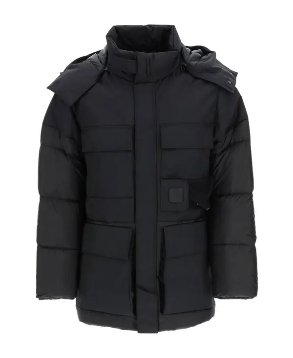 C.P. COMPANY Hooded Down Puffer Jacket - Black
