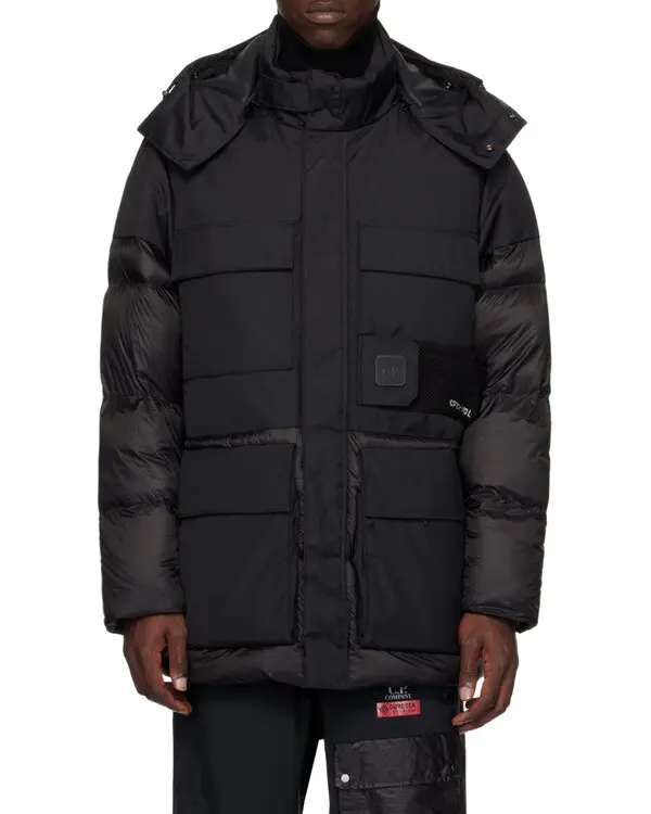 C.P. COMPANY Hooded Down Puffer Jacket - Black