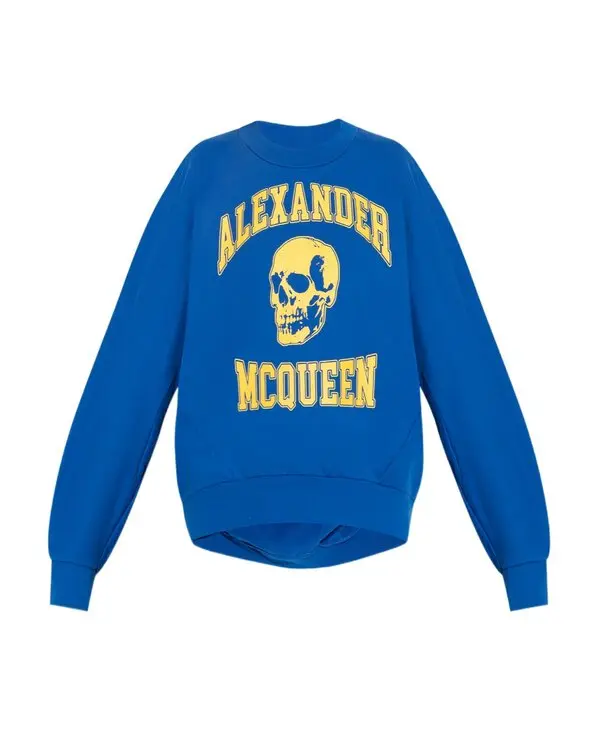 Alexander McQueen Skull Print Crewneck Sweatshirt