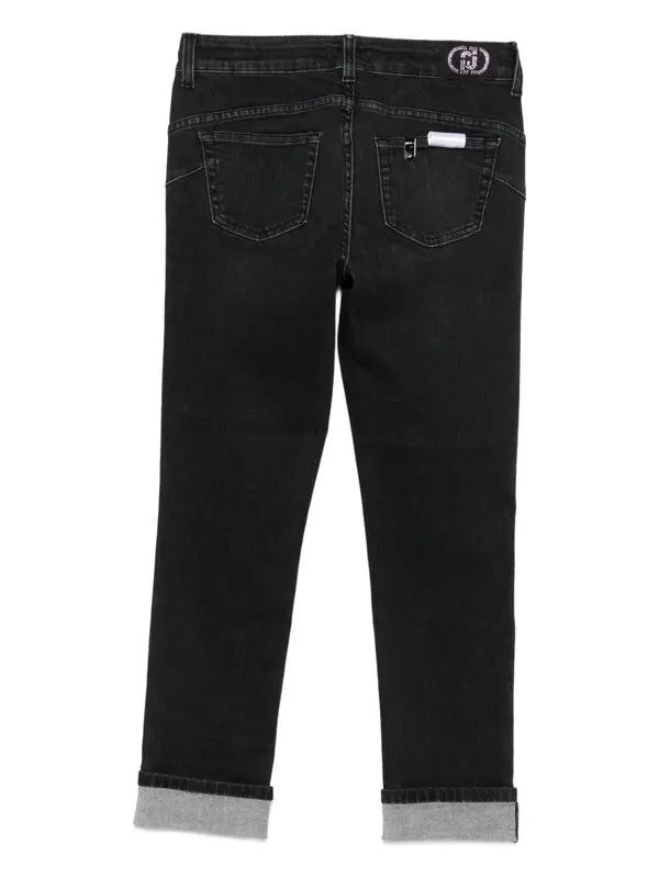 Liu Jo Embellished Skinny Fit Jeans - Black