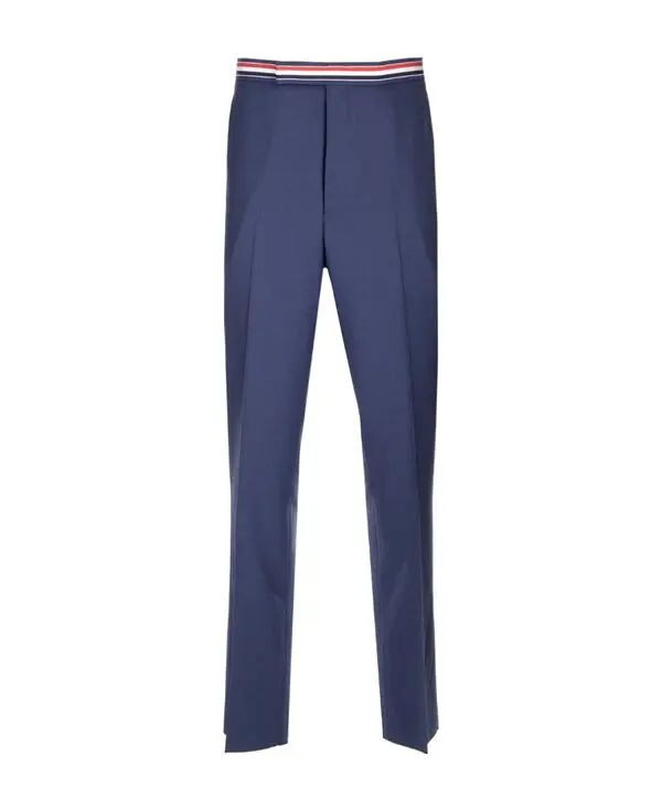 Thom Browne Straight-leg Trousers With Rwb Detail