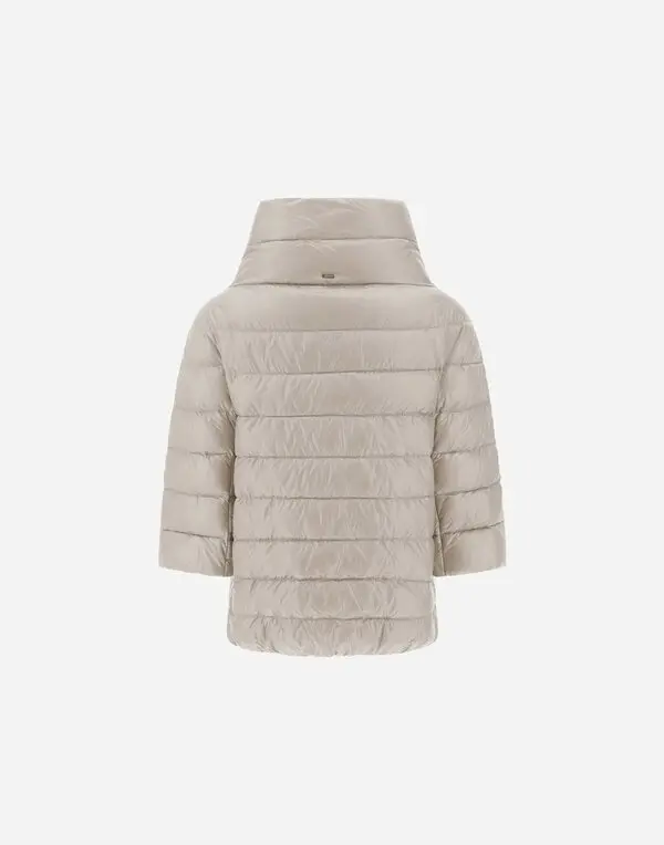 Herno Aminta Down Jacket With Wide Collar - Nude
