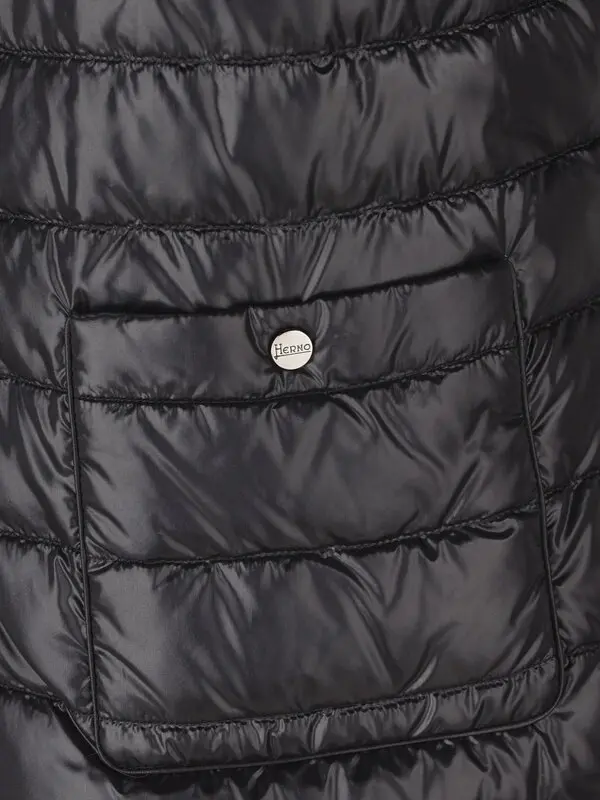 Herno Quilted Down Jacket With Stand Collar - Nude