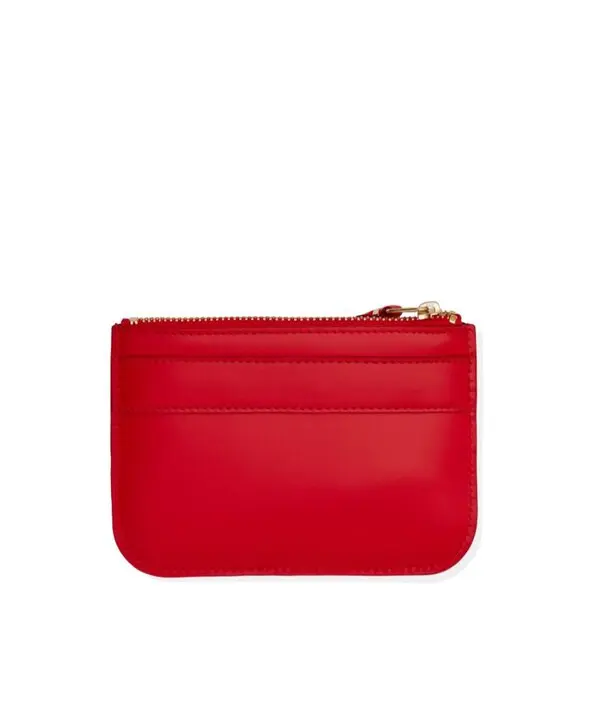 Comme Des Garçons Bow-detail Zip Wallet - Red