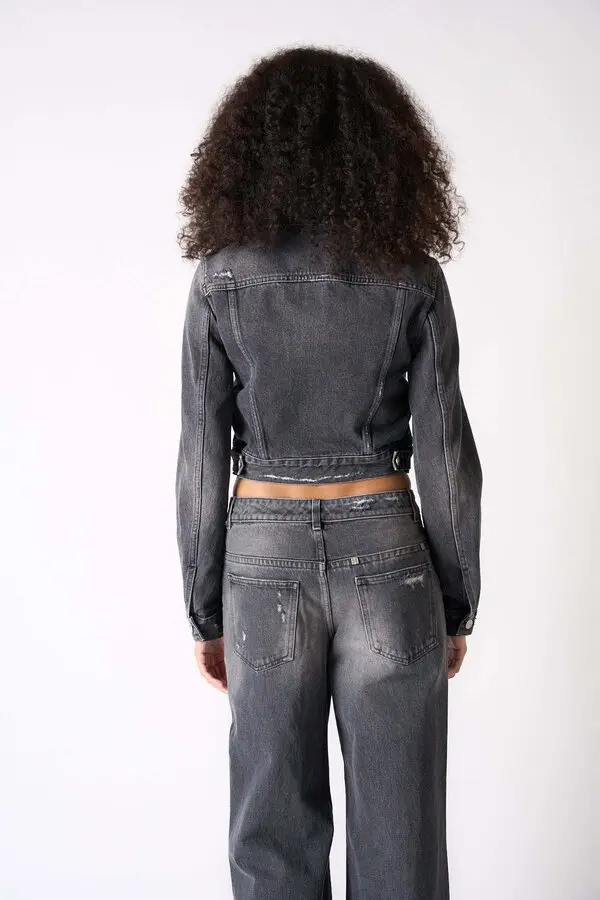 Givenchy Collared Zip-up Denim Jacket