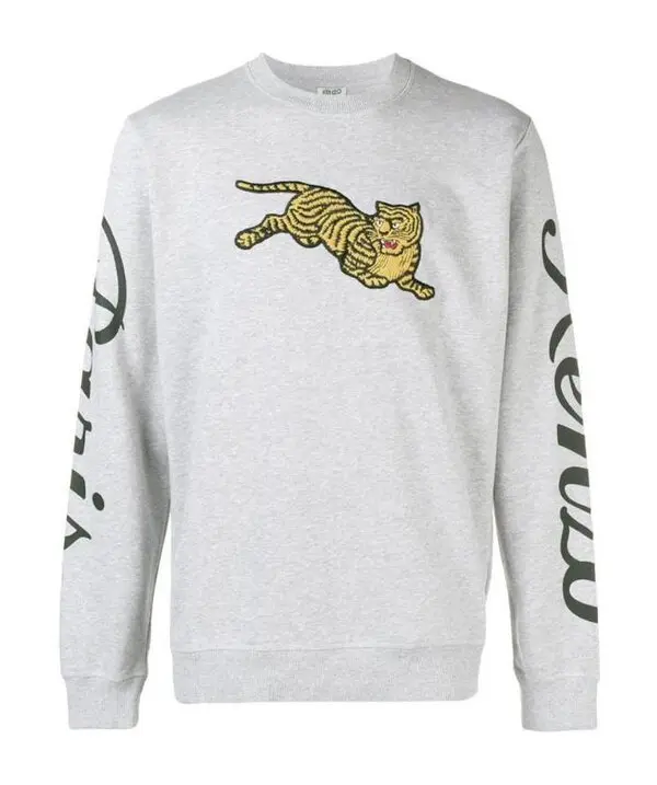 Kenzo Tiger Embroidered Pullover - White