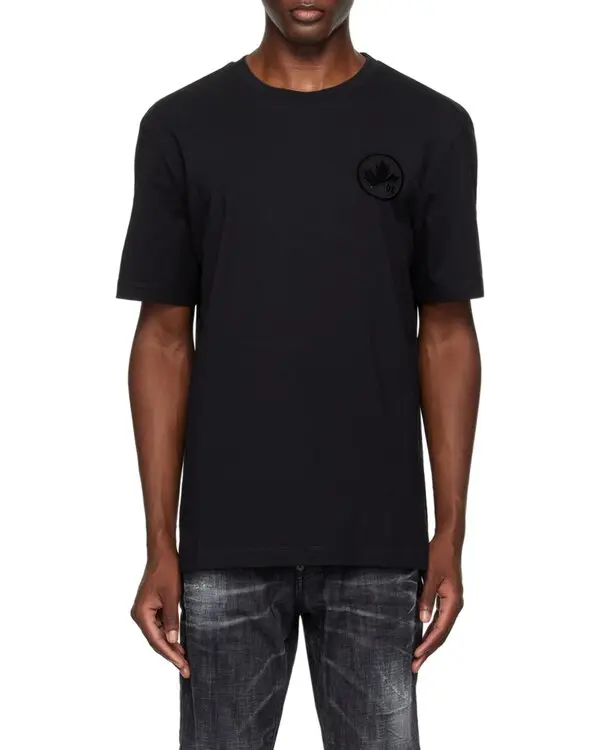 Dsquared2 Logo Patch Crewneck T-shirt