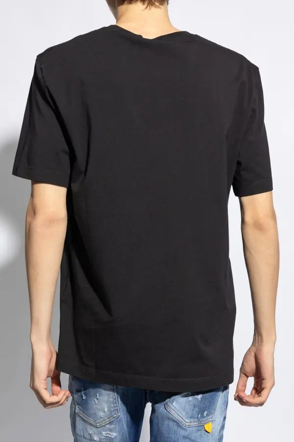 Dsquared2 Logo Patch Crewneck T-shirt