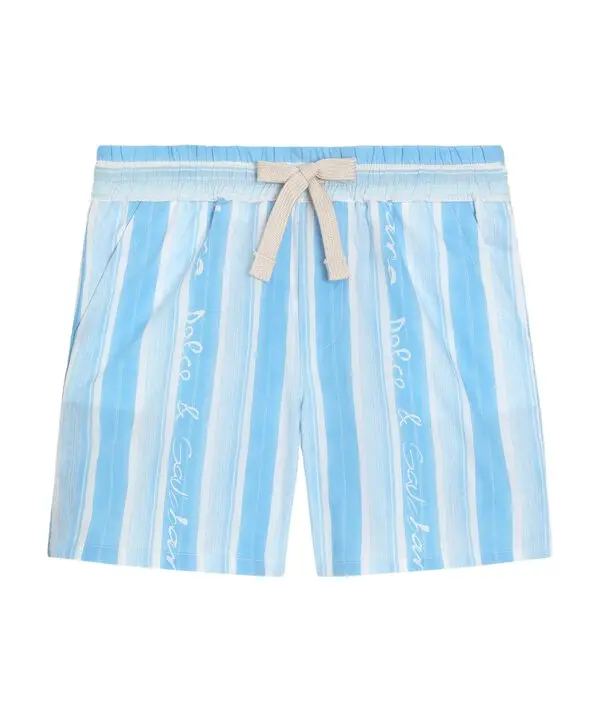 Dolce & Gabbana Striped Poplin Shorts