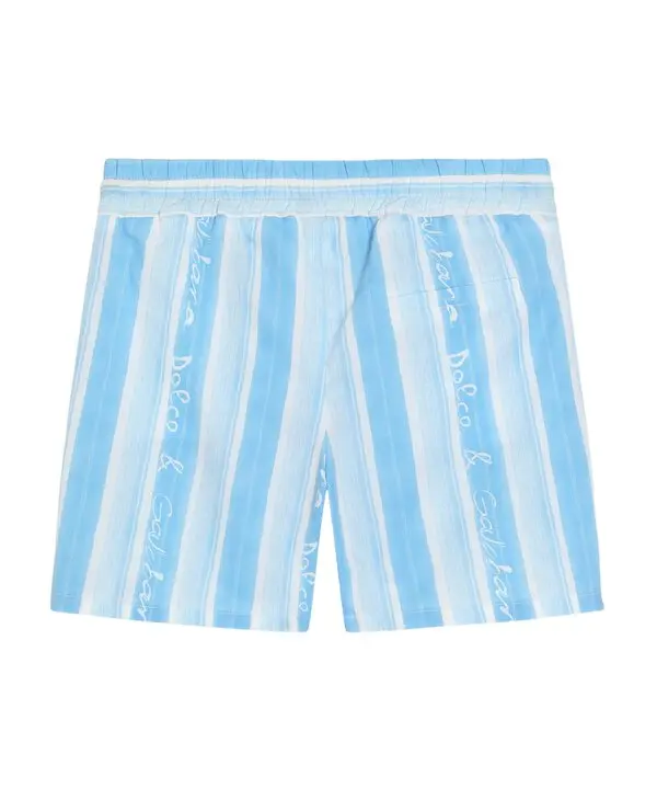 Dolce & Gabbana Striped Poplin Shorts