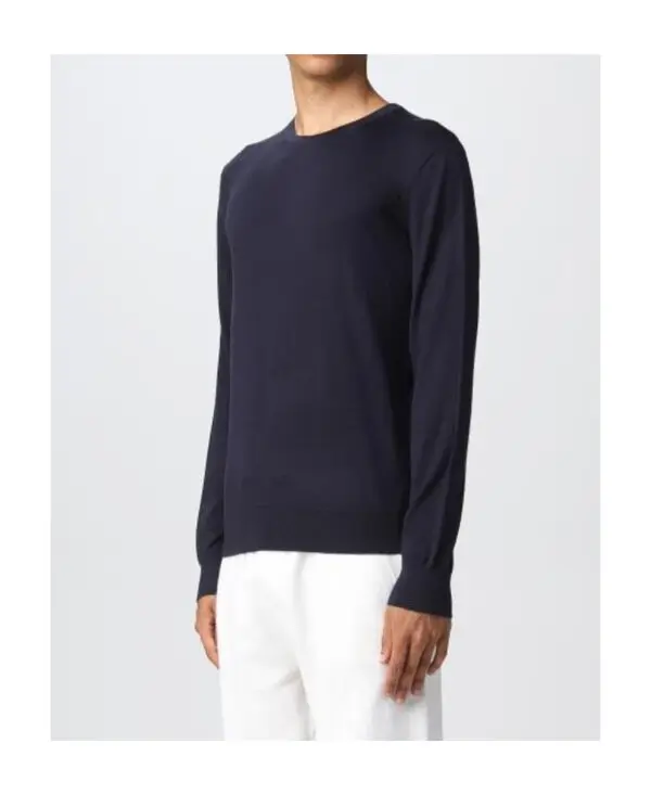 Zegna Long-sleeved Knitted Pullover - Black