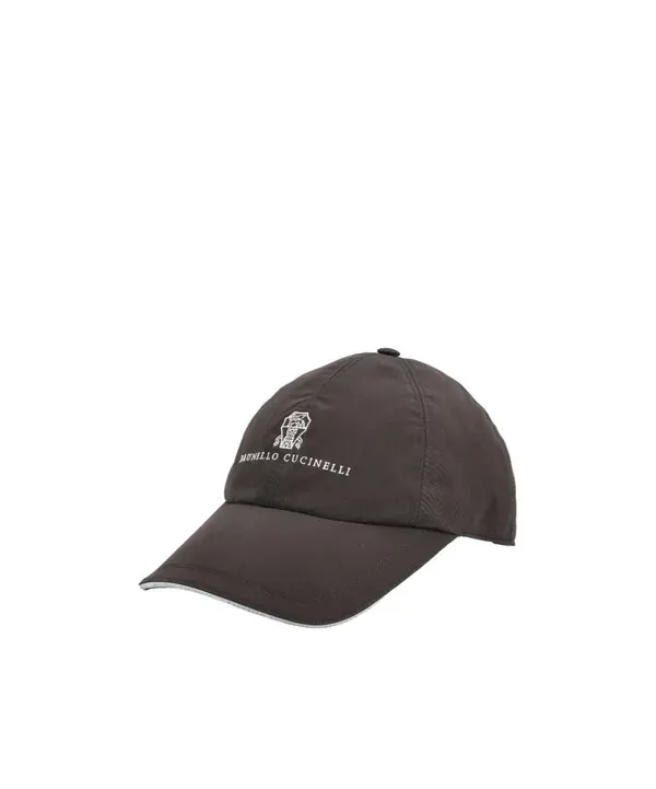 Brunello Cucinelli Baseball Cap With Logo Embroidery - Black