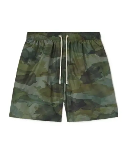 Palm Angels Seasonal Camo-print Swim Shorts - Green