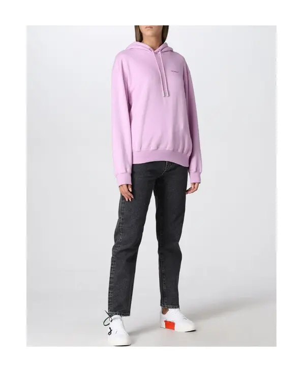 Off-White Diagonal Stripe Hooded Sweatshirt