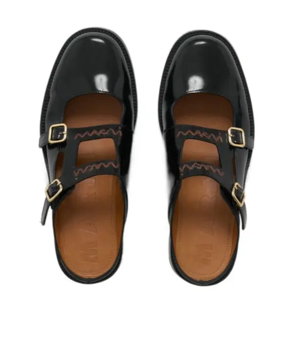 Marni Bambi 3.0 Double-buckled Loafers - Black