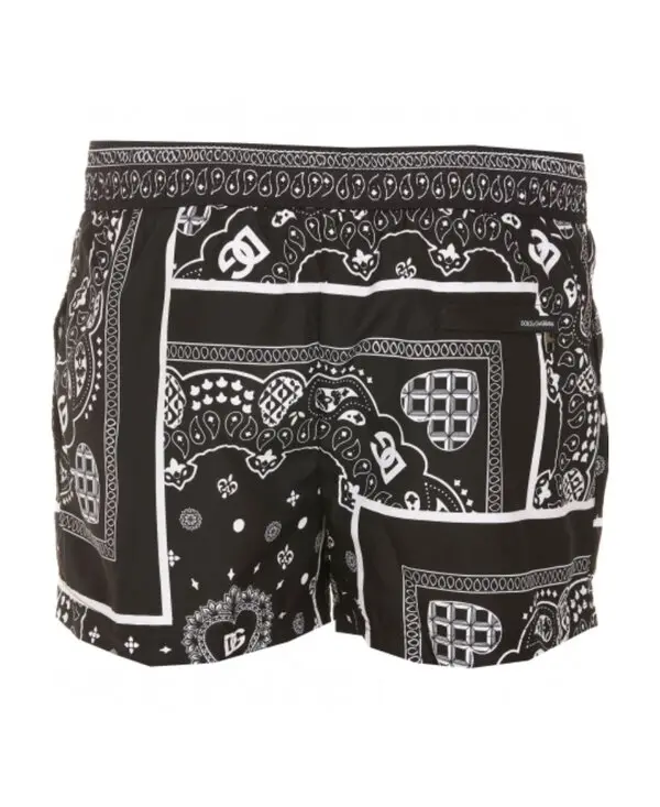 Dolce & Gabbana Bandana Print Swim Shorts