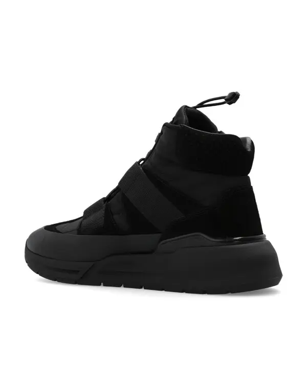 FERRAGAMO High Top Sneakers With Logo Detail