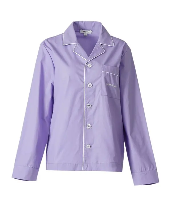 SPORTY  RICH Pajamas Shirt - Purple