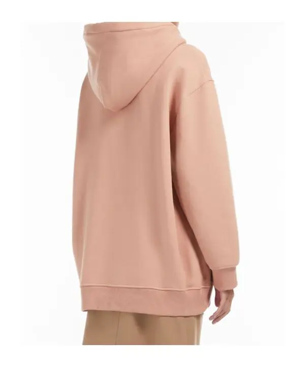 Max Mara Logo Long Hoodie - Pink