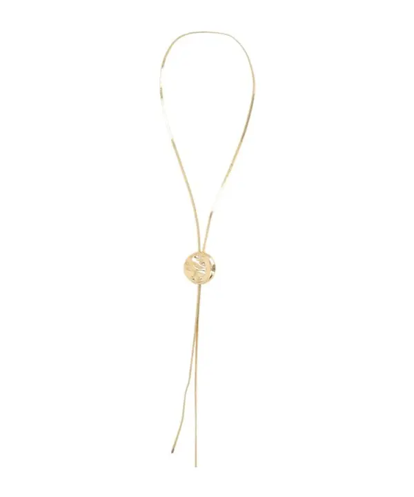Federica Tosi Mindy Pendant Lariat Necklace - Yellow