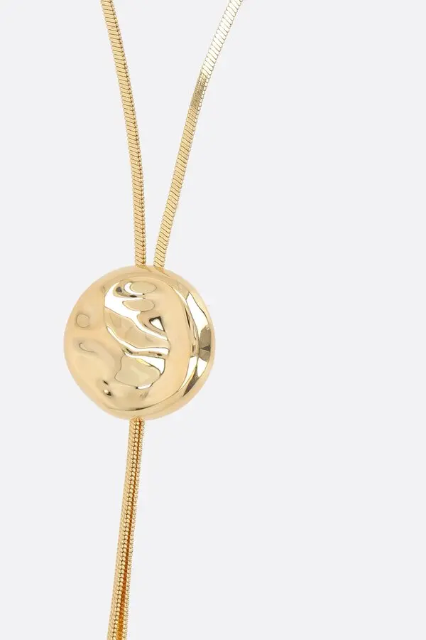Federica Tosi Mindy Pendant Lariat Necklace - Yellow