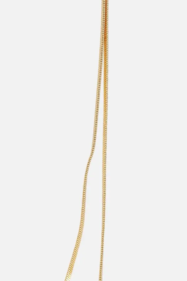 Federica Tosi Mindy Pendant Lariat Necklace - Yellow