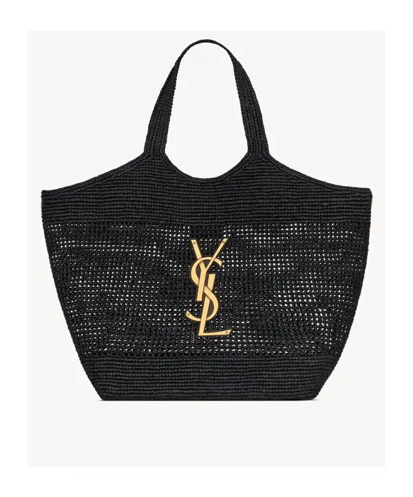 Saint Laurent Icare Logo Plaque Tote Bag