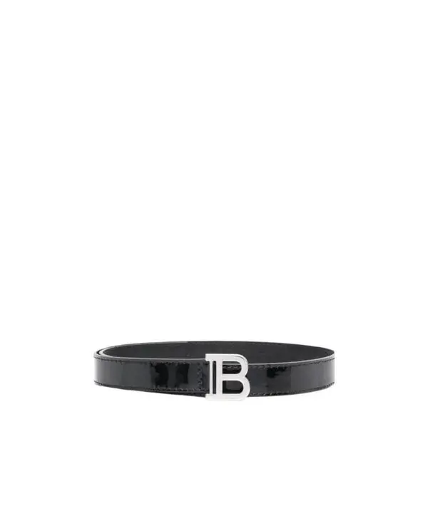 Balmain Logo Belt - Black