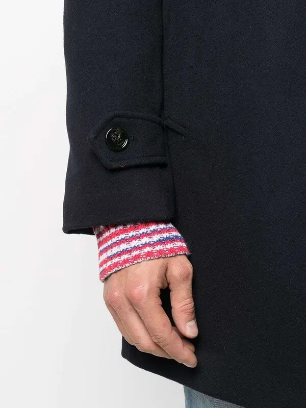 PALTO' Geraldo Wool Coat With Trapezoidal Lapel