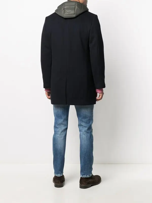 PALTO' Geraldo Wool Coat With Trapezoidal Lapel