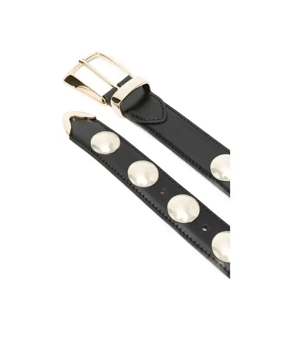Khaite Stud-detailed Buckled Belt - Black