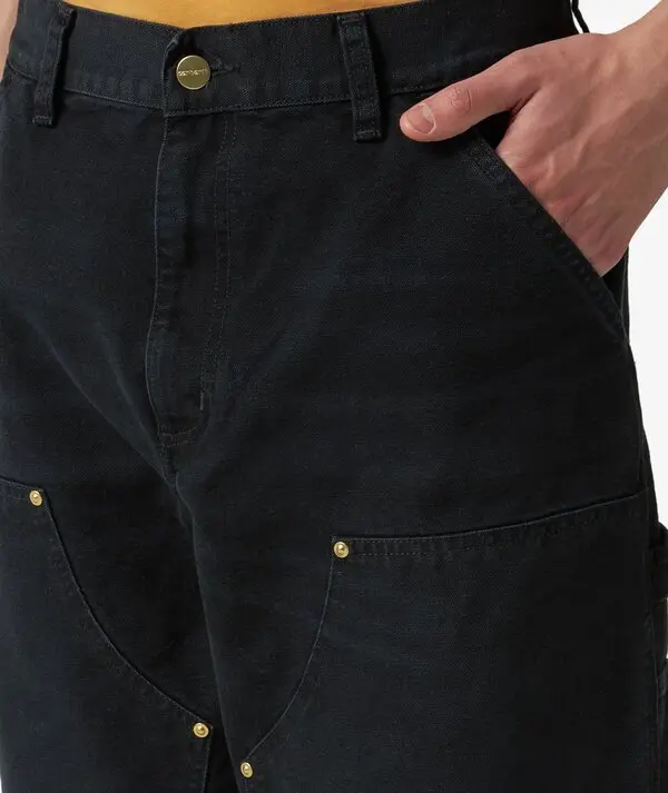 Carhartt Work In Progress Double Knee Cargo Trousers - Black
