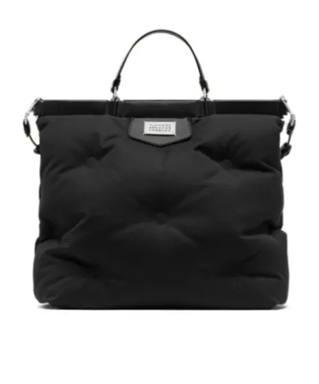MAISON MARGIELA Glam Slam Quilted Padded Tote Bag - Black