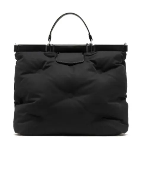 MAISON MARGIELA Glam Slam Quilted Padded Tote Bag - Black