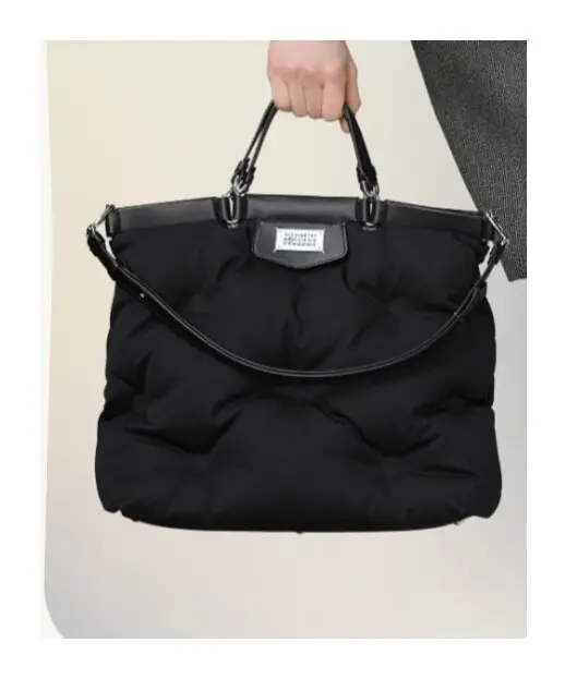 MAISON MARGIELA Glam Slam Quilted Padded Tote Bag - Black