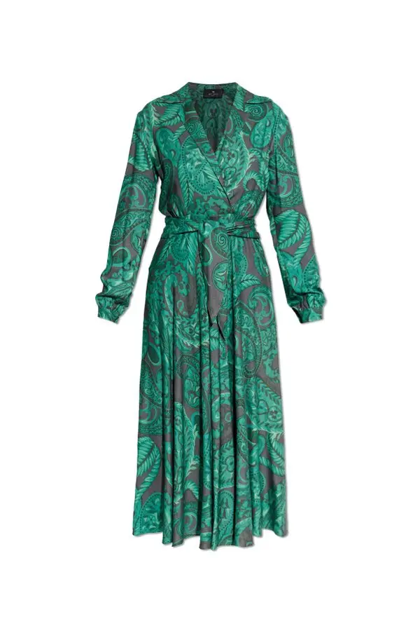 Etro Belted Waist Printed Dress