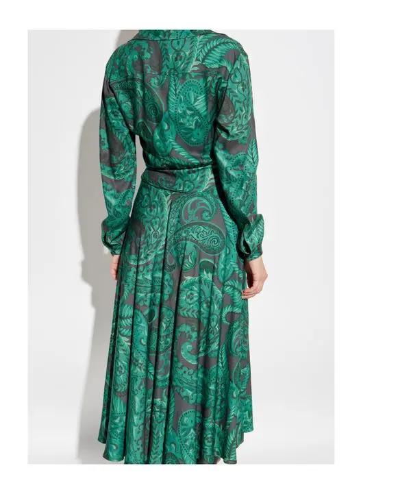 Etro Belted Waist Printed Dress