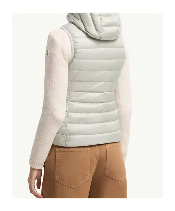 Moncler Glycosse Hooded Zip-up Padded Gilet - Grey