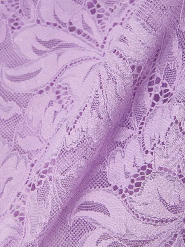 Rabanne Lace Crop Top - Lavander