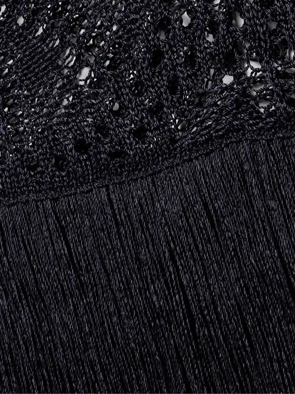 Stella McCartney Fraser Crocheted Dress With Tassels