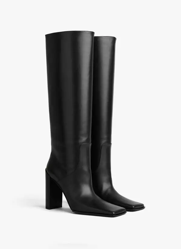 Alaïa Square Toe Knee-high Boots