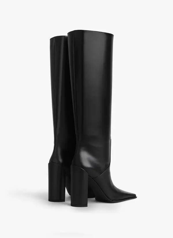 Alaïa Square Toe Knee-high Boots