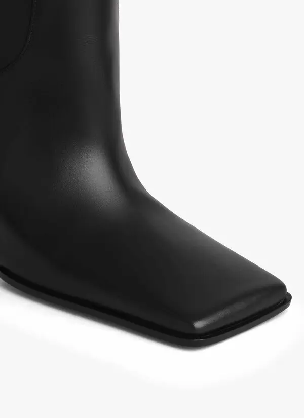 Alaïa Square Toe Knee-high Boots