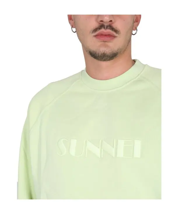 Sunnei Logo Embroidered Crewneck Sweatshirt