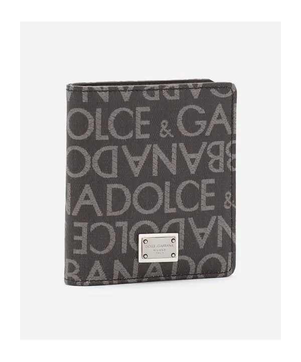 Dolce & Gabbana Dolce Gabbana Coated Jacquard Bifold Card Holder