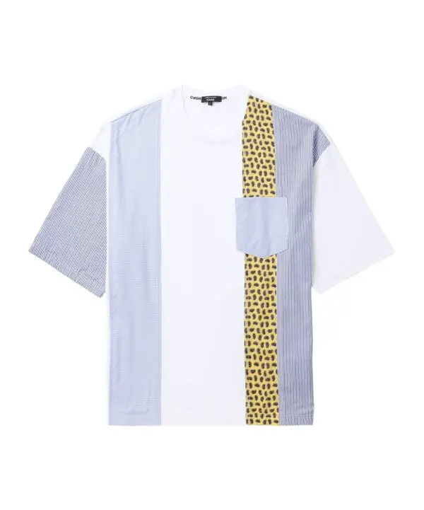 Comme Des Garçons Panelled Paisley-print T-shirt