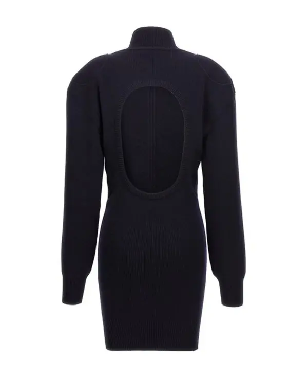 Stella McCartney High-neck Knitted Dress With Long Sleeves