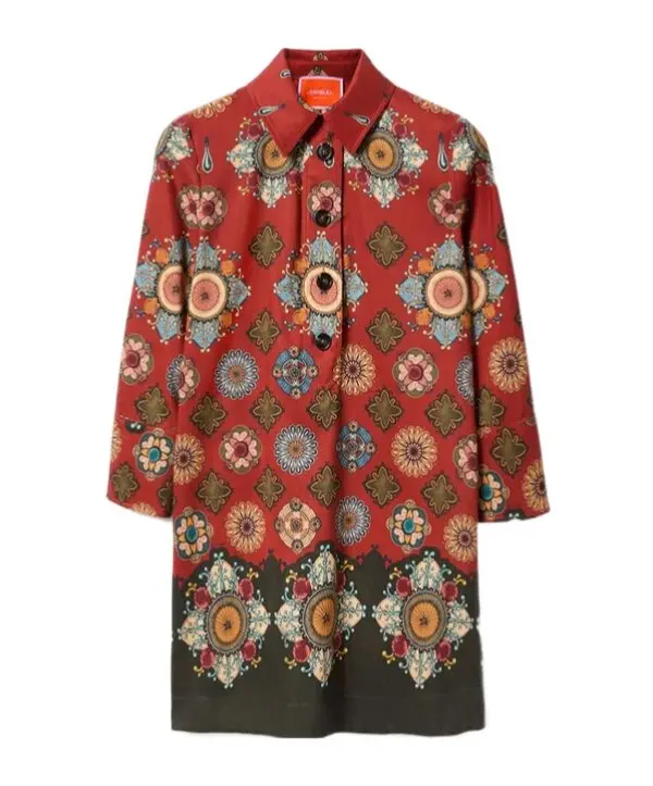 La DoubleJ Geometric Print Mini Day Dress